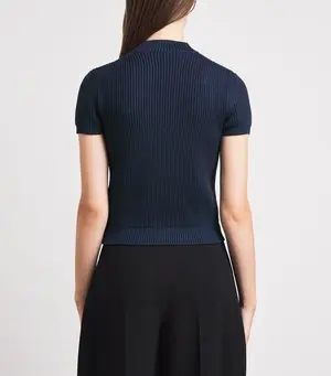 FFORME Katia Ribbed Short-sleeve Sweater