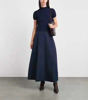 FFORME Cotton-silk Maxi Skirt