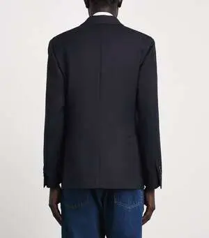 LARDINI Wool Double-breasted Blazer