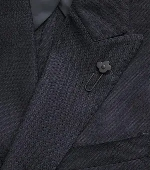 LARDINI Wool Double-breasted Blazer