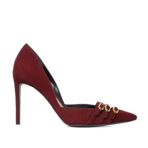 GINISSIMA Gina Suede Stiletto, Burgundy Premium Collection - Red