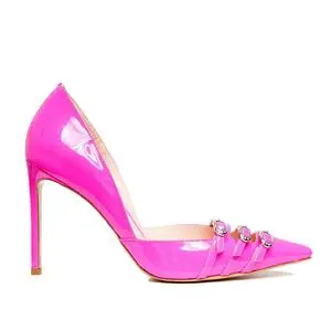 GINISSIMA Gina Stiletto Patent Leather, Fuchsia Premium Collection - Pink