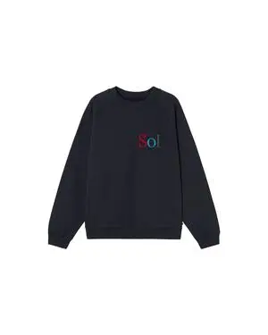 THINKING MU Embroidered Sol Type Pepe Sweatshirt