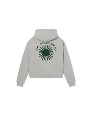 THINKING MU Green Back Sun Valeria Hoodie - Grey