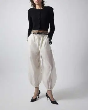 BY MALENE BIRGER Cropped Cardigan With Embellishments