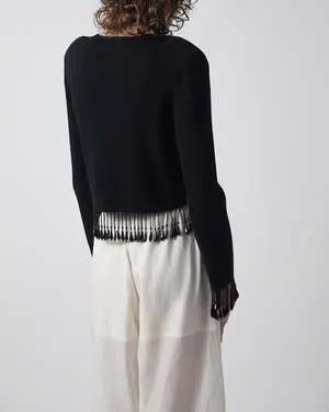 BY MALENE BIRGER Cropped Cardigan With Embellishments