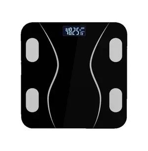 COWIN Smart Bluetooth Body Fat Scale Rechargeable Digital Bathroom Scale With App 400lbs Capacity - Black