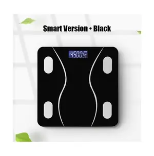 COWIN Smart Bluetooth Body Fat Scale Rechargeable Digital Bathroom Scale With App 400lbs Capacity - Black