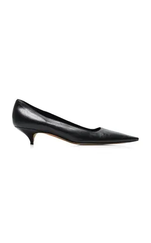 THE ROW Liisa Kitten Heel Pumps - Black