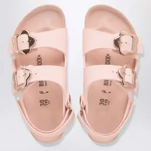 BIRKENSTOCK Milano Sandals With Floral Buckle Detail - Pink