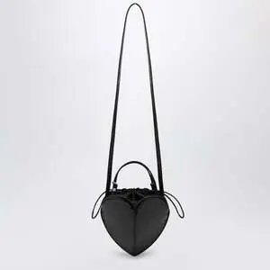 ROTATE BY BIRGER CHRISTENSEN Heart-shaped Croc-effect Patent Leather Bag