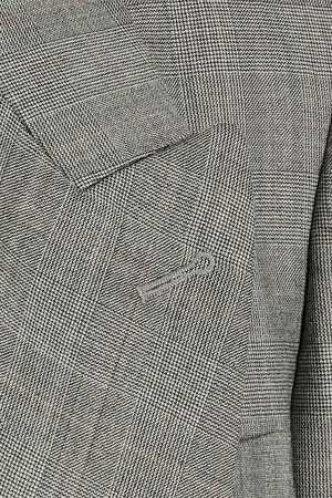 Alexander McQueen Asymmetric Checked Wool Blazer