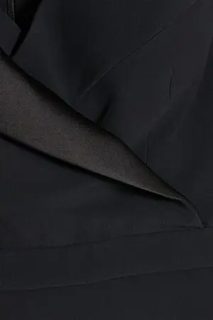 Alexander McQueen Coldshoulder Satintrimmed Crepe Gown