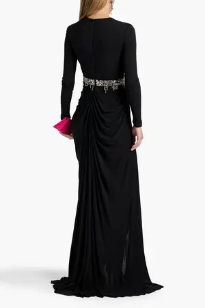 Alexander McQueen Embellished Jersey Gown