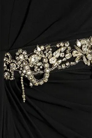 Alexander McQueen Embellished Jersey Gown