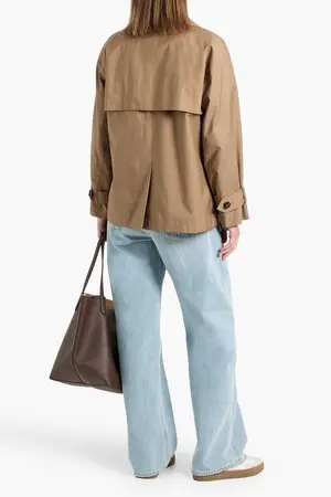 Max Mara Cottonblend Gabardine Trench Coat