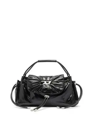 DIESEL® Scrunch-d" Top-handle Bag In Shiny Leather