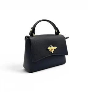 FRANCHETTI BOND Bee Italian Leather Midnight - Black