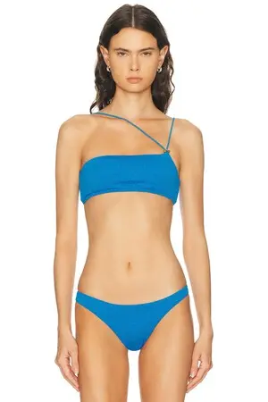 VIX PAULA HERMANNY X Rosie Huntington-whiteley Pixie Bikini Top - Blue