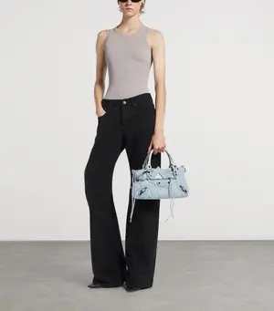 Balenciaga Denim Le City First Top-handle Bag
