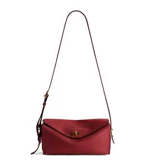 Balenciaga Medium Leather Le 7 Shoulder Bag - Brown