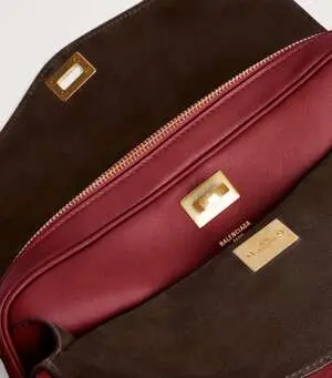 Balenciaga Medium Leather Le 7 Shoulder Bag