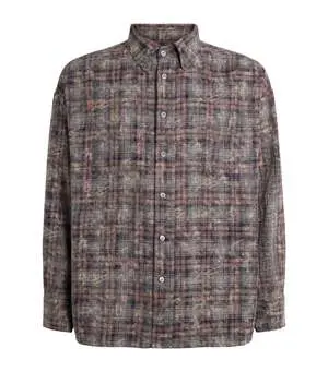 PICANTE Cotton Check Rocco Shirt - Blue