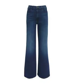 MOTHER The Hustler Roller Sneak Jeans - Navy