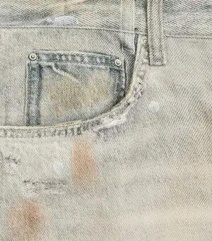 WON HUNDRED Lyon Printed Straight Leg Jeans