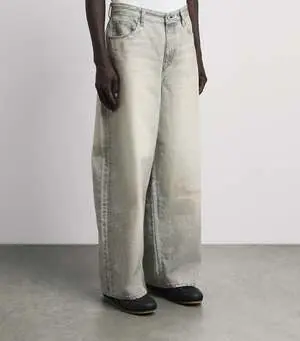 WON HUNDRED Lyon Printed Straight Leg Jeans