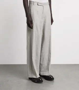WON HUNDRED Linen-blend Eron Tailored Trousers