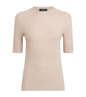 Fabiana Filippi Wool-silk-cashmere Ribbed Sweater