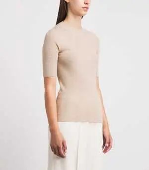Fabiana Filippi Wool-silk-cashmere Ribbed Sweater