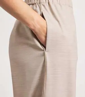 Fabiana Filippi Merino-blend Beaded Trousers