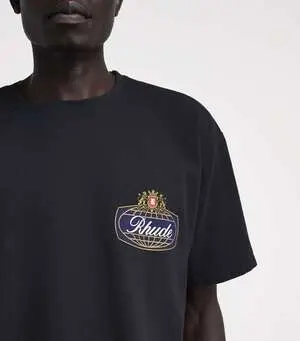 Rhude Cotton Safari Crest T-shirt