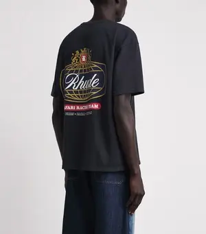 Rhude Cotton Safari Crest T-shirt