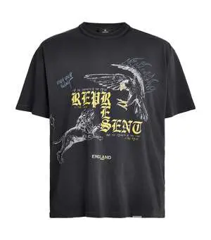 REPRESENT Cotton Enemy Graphic T-shirt - Black