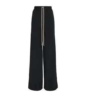 Rick Owens Wide-leg Drawstring Trousers - Black