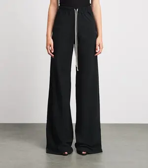 Rick Owens Wide-leg Drawstring Trousers - Black