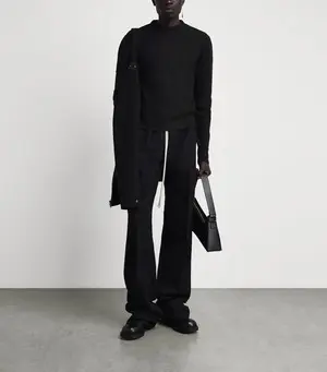 Rick Owens Cashmere Blend Crew Neck Sweater