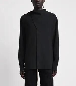 Rick Owens Cady Draped Island Shirt