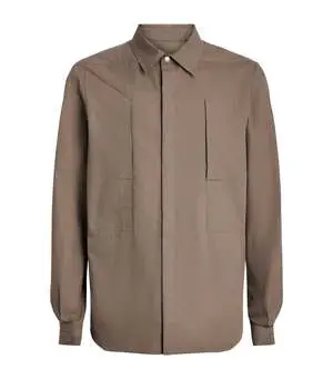 Rick Owens Cotton Fog Overshirt - Grey