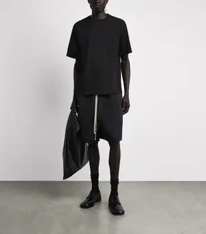Rick Owens Cotton Jersey Brad T-shirt - Black