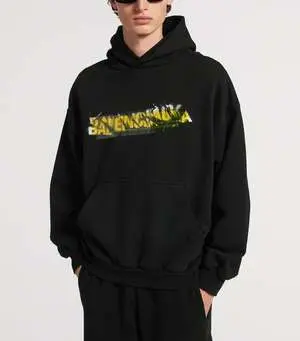 Balenciaga Cotton Messy Spray Hoodie
