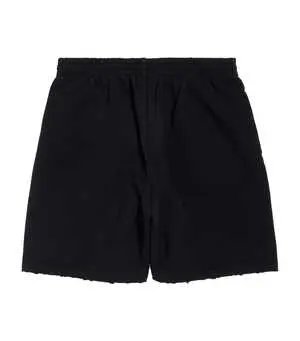 Balenciaga Cotton Messy Spray Logo Shorts