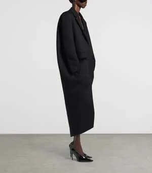 Balenciaga Wool Long Trench Coat