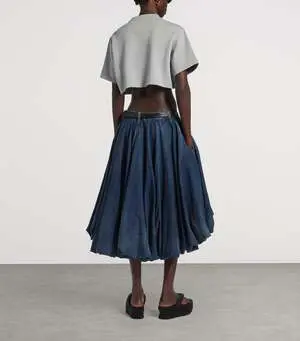 Balenciaga Cotton-blend Cropped T-shirt