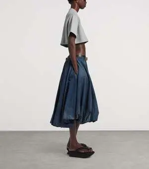 Balenciaga Cotton-blend Cropped T-shirt
