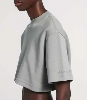 Balenciaga Cotton-blend Cropped T-shirt