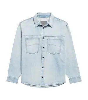 Balenciaga Oversized Denim Shirt - Blue